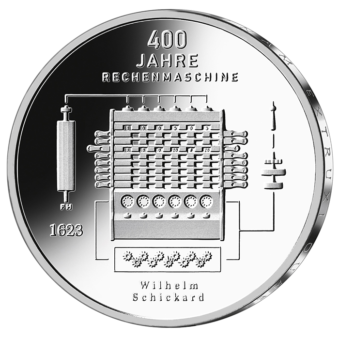 20 Euro Sammlerm nze 400 Jahre Rechenmaschine Von Wilhelm Schickard 20-euro-sammlerm-nze-400-jahre-rechenmaschine-von-wilhelm-schickard